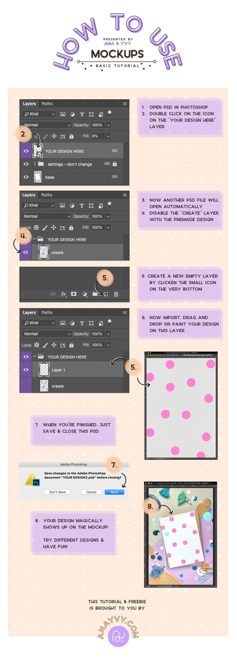 how to use a mockup || step-by-step | ana & yvy