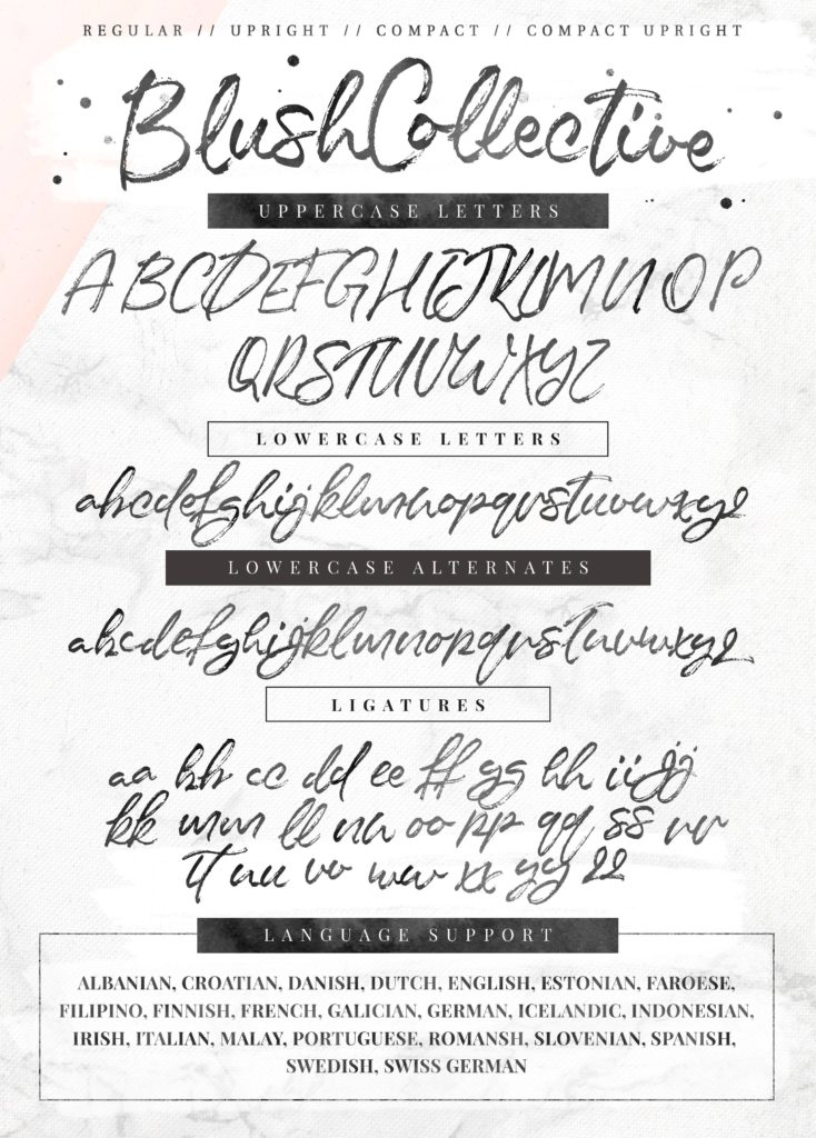 Blush Collective Font Set by Pink Coffie - anayvy.com